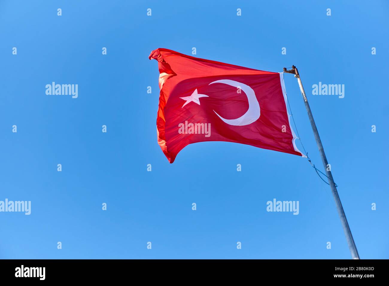 Turkish national flag Banque de photographies et d’images à haute ...