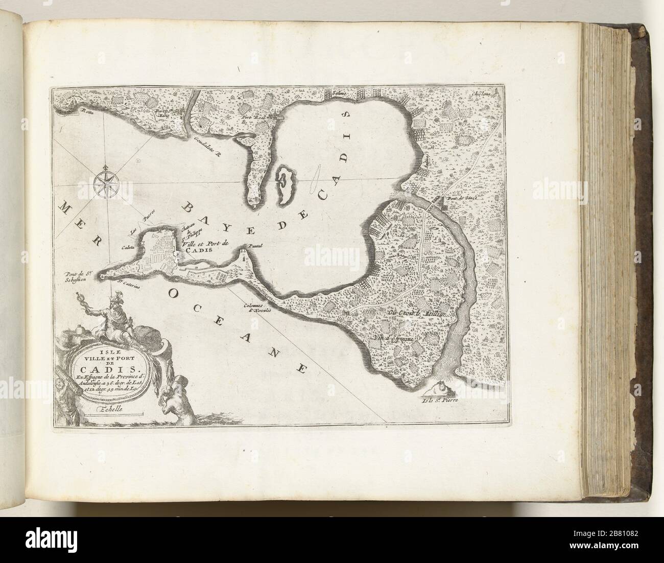 Antique map of cadiz Banque de photographies et d’images à haute ...