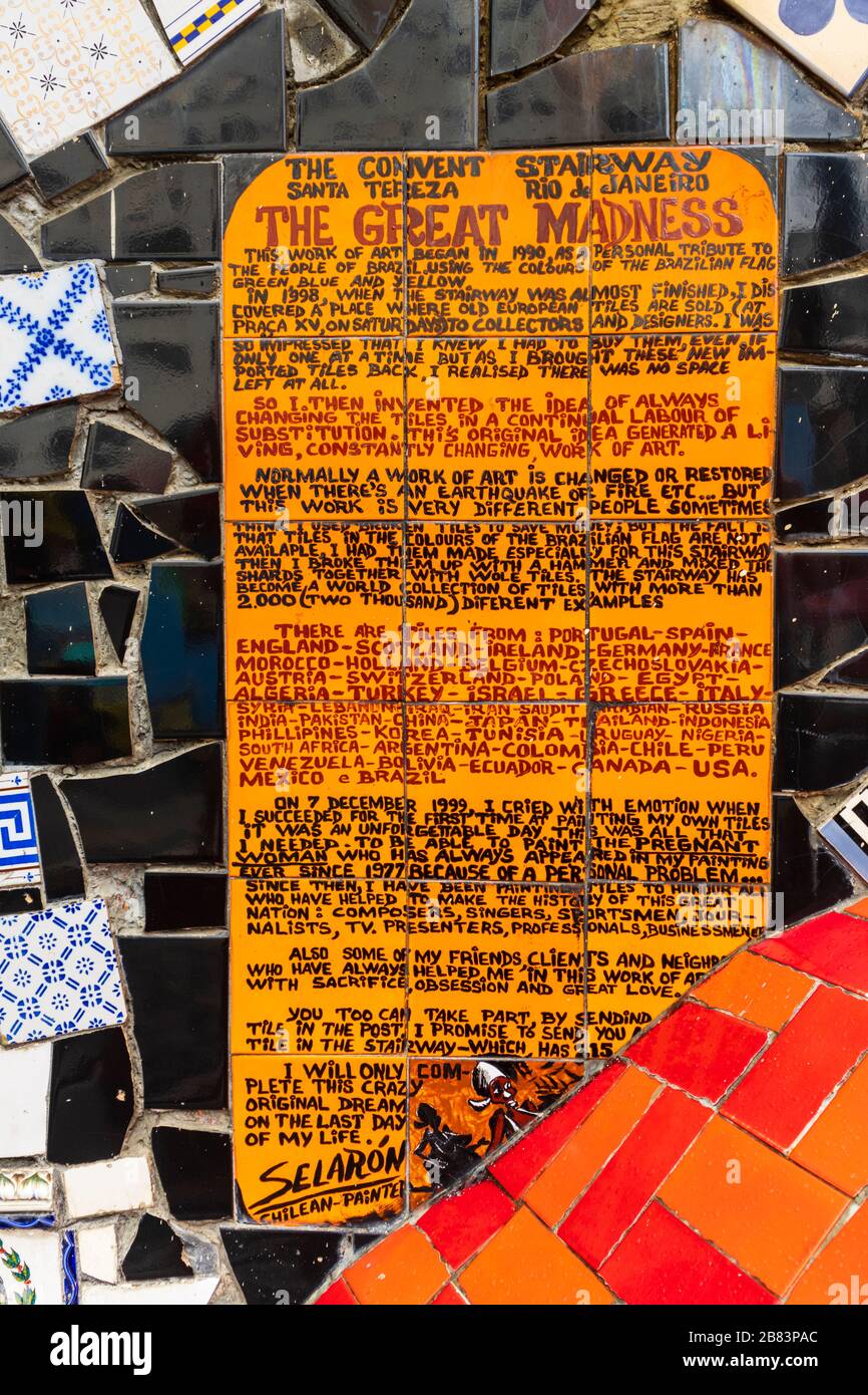 Escadaria jorge selaron Banque de photographies et d’images à haute ...