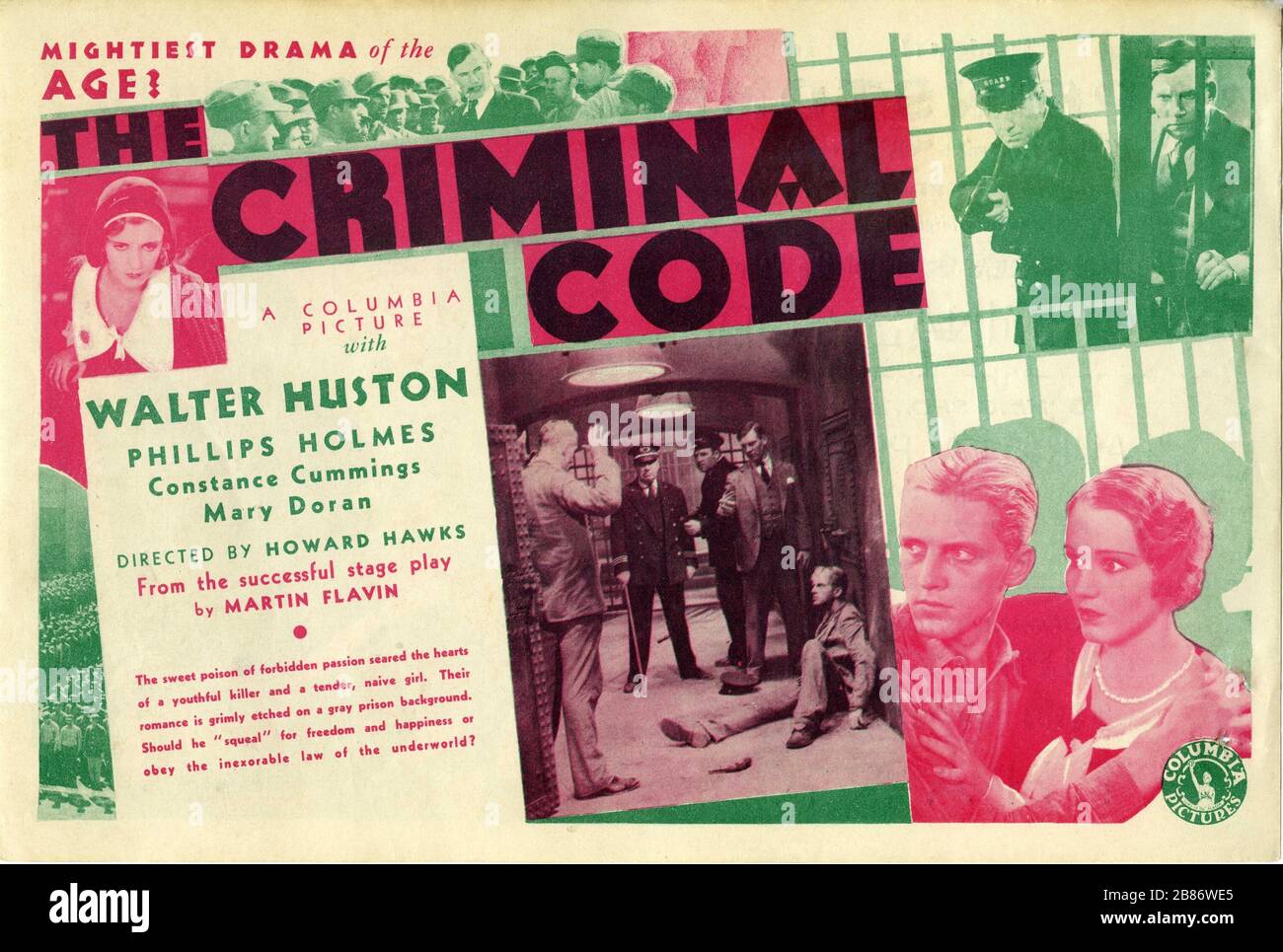 WALTER HUSTON PHILLIPS HOLMES CONSTANCE CUMMINGS MARY DORAN et BORIS ...