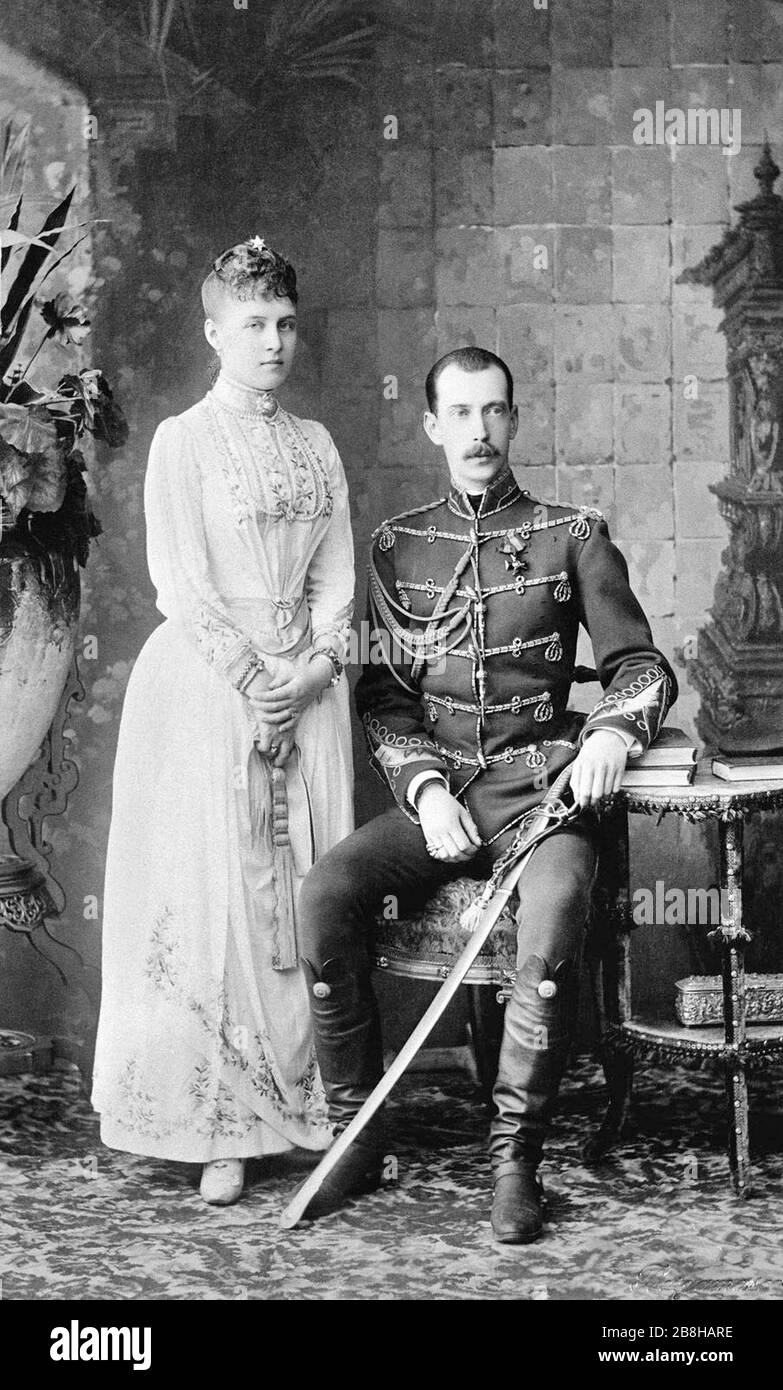 Princess alexandra of greece Banque d'images noir et blanc - Alamy
