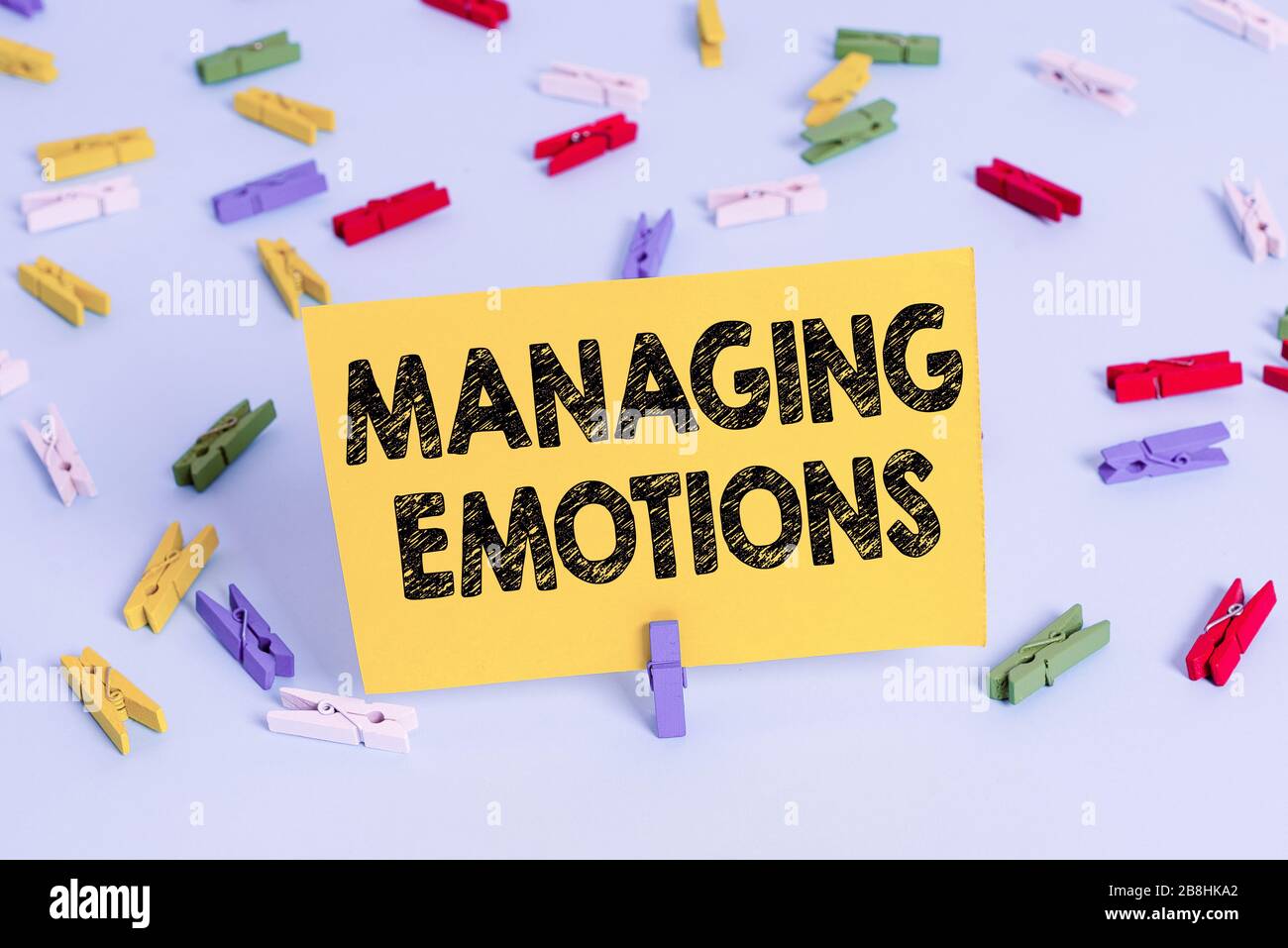 Signe texte montrant la gestion des émotions. La capacité de texte de ...