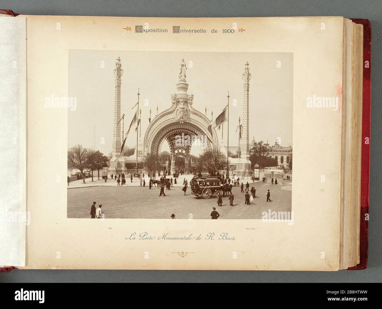 PARIS EXPO 1900 - LA PORTE MONUMENTALE JOSEPH R. exposition universelle ...
