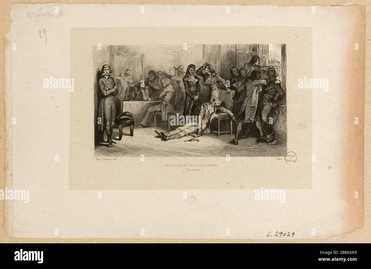 Robespierre arrest french revolution Banque de photographies et d ...