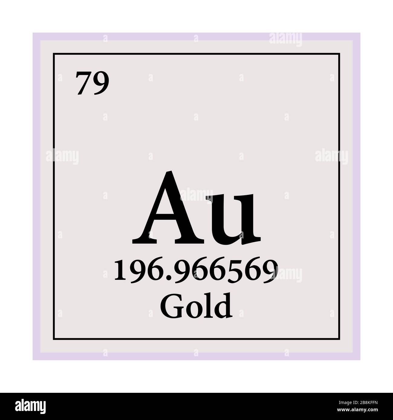 Gold Tableau périodique des éléments illustration vectorielle eps 10 ...