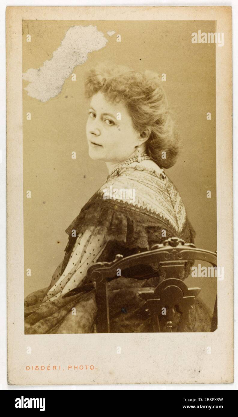 Portrait de l'actrice Valker? Portrait de Valker, actrice ?. Carte de ...
