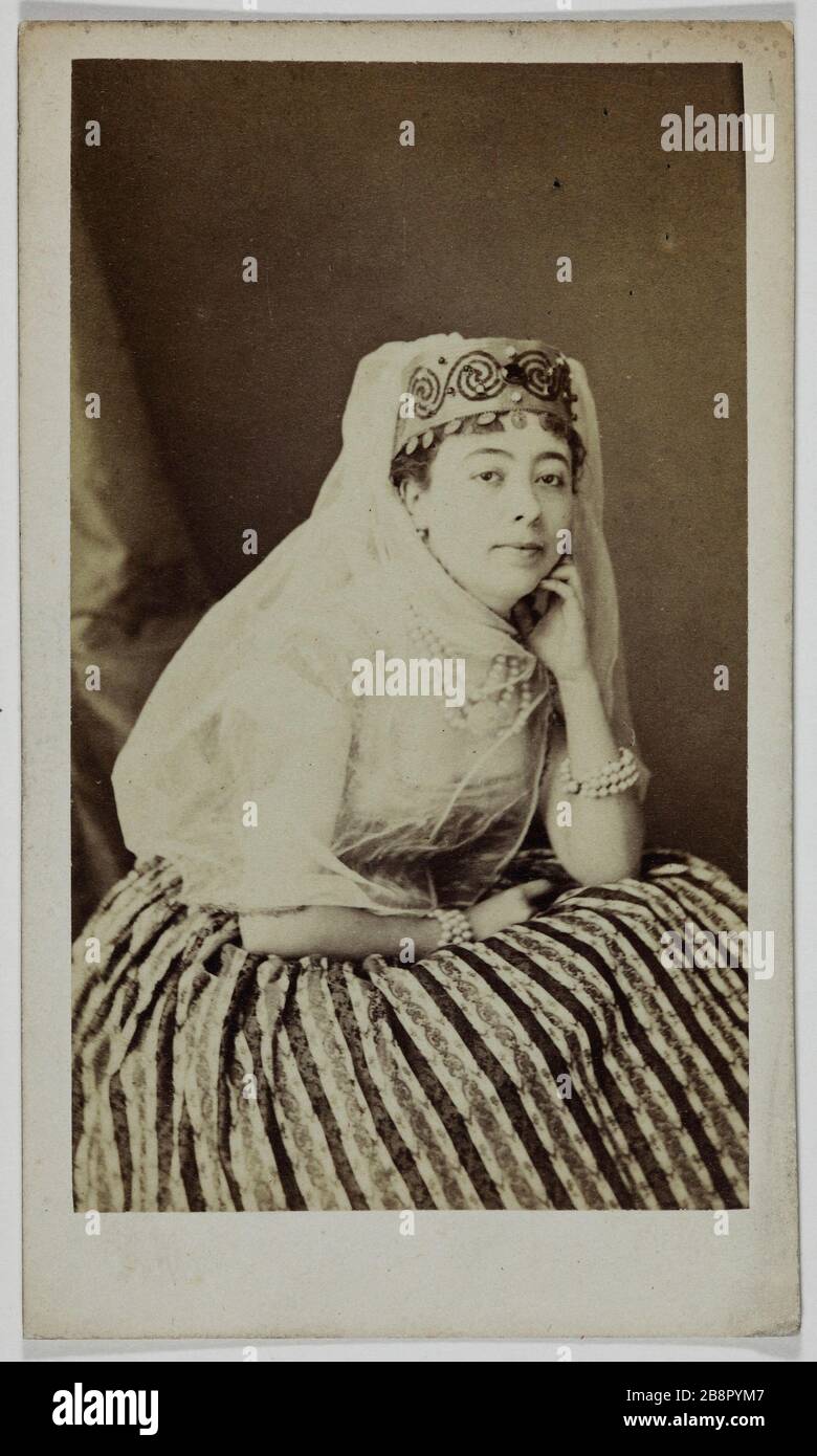 Portrait d'Allonde, (Miss of), (actrice) Ulrich Grob. Portrait de Mlle ...