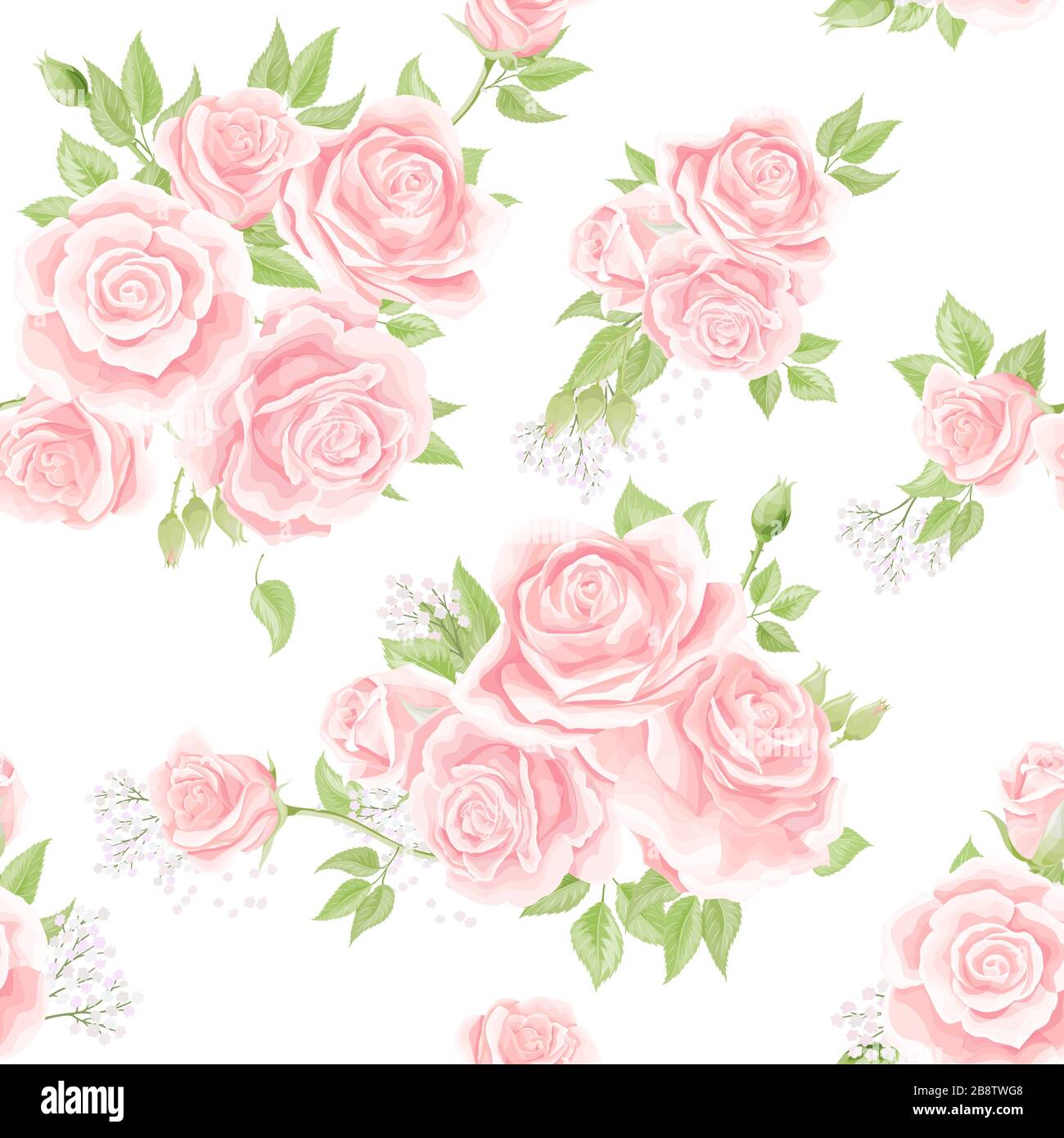 Roses de lit Banque d'images vectorielles - Alamy