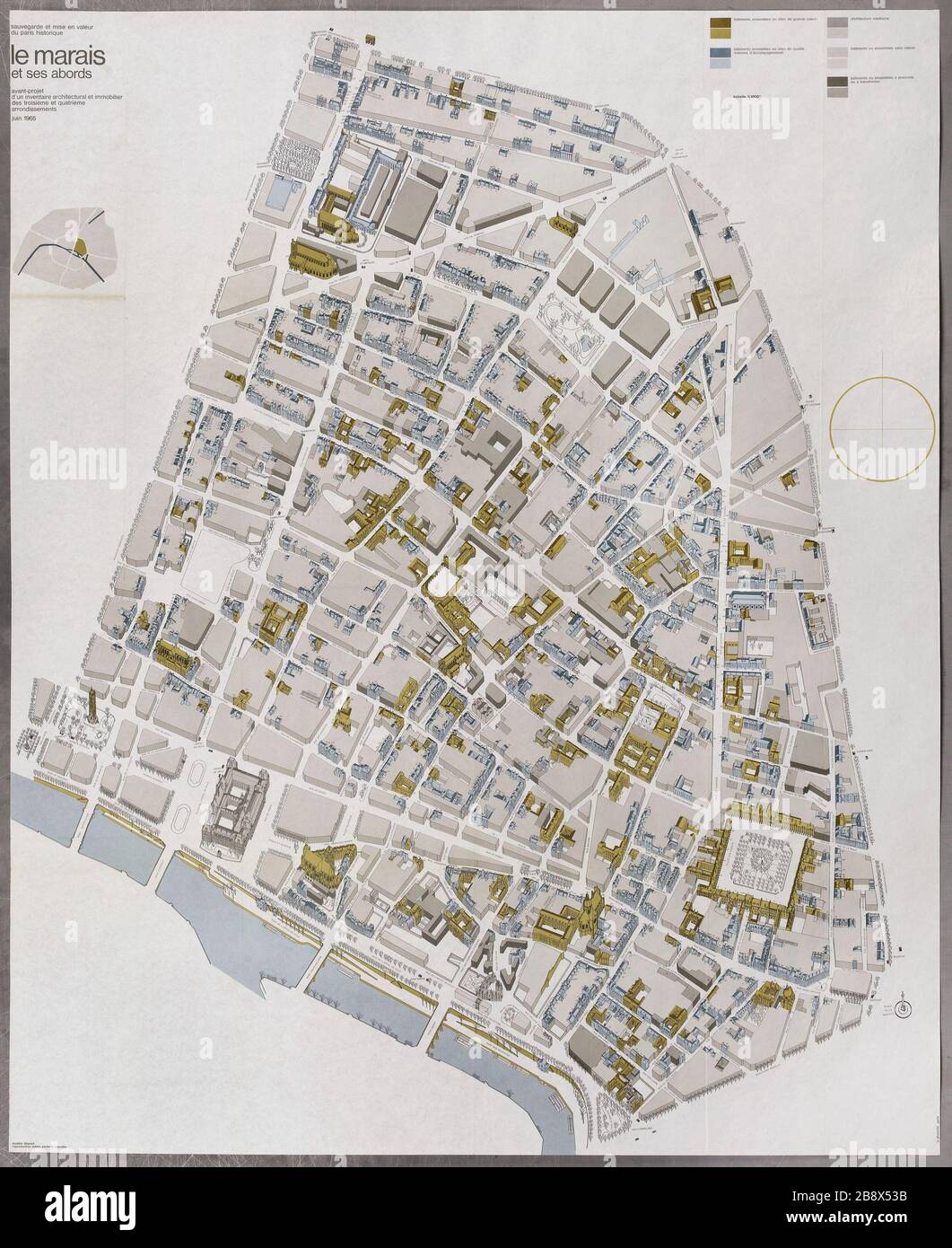 Paris quartier du marais Banque de photographies et d’images à haute ...