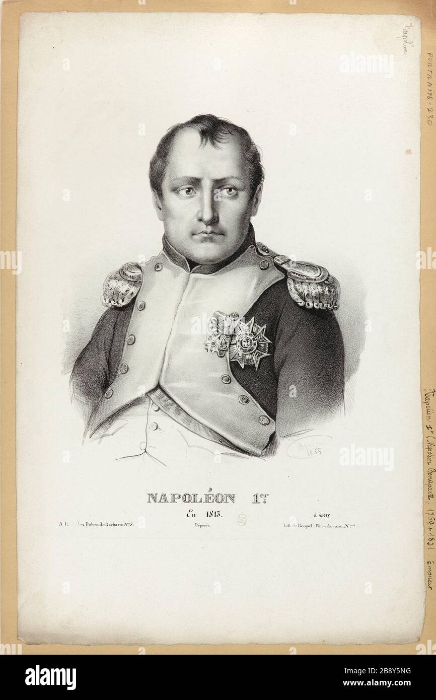 Napoleon 1er portrait Banque de photographies et d’images à haute ...