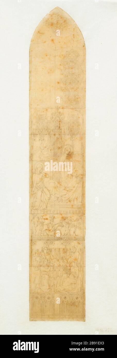 Projet couvert représentant la mort de Joseph Jean Gaspard Jules ou ...