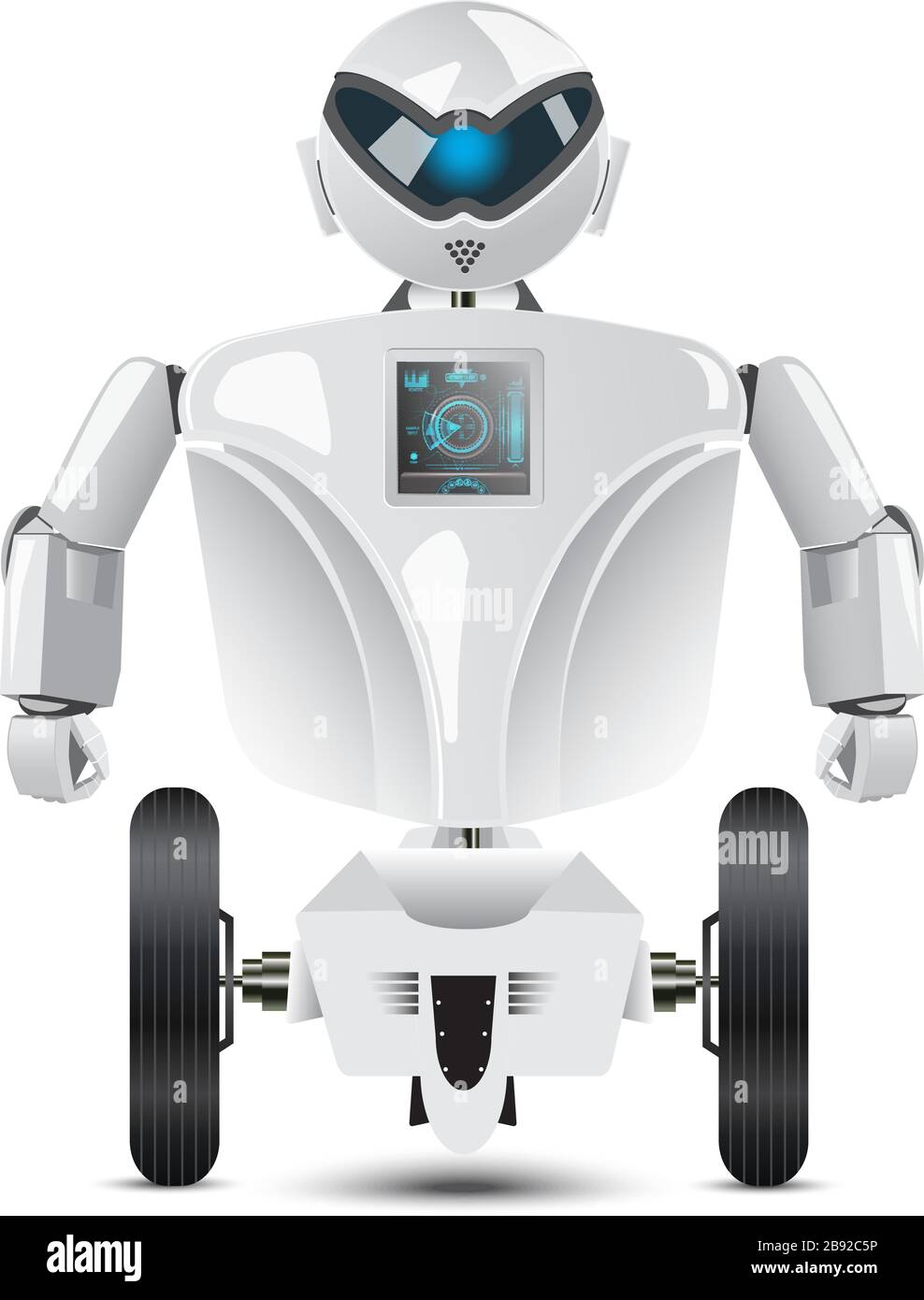 Robot with wheels Banque de photographies et d’images à haute ...