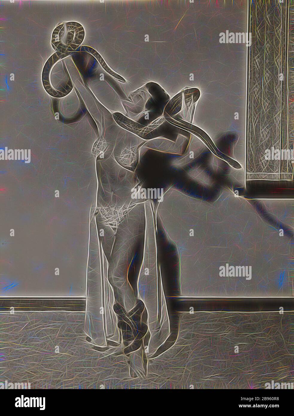 Bras tendus tenant deux pythons Banque de photographies et d’images à ...