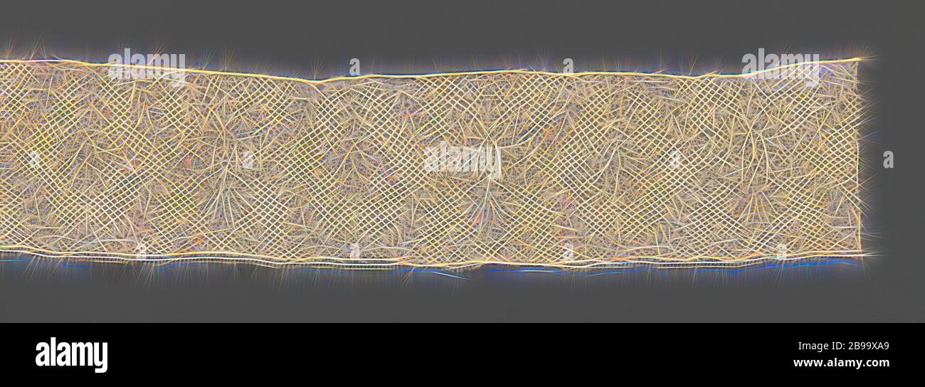 Bande de dentelle en forme de losange avec des champs et des ...