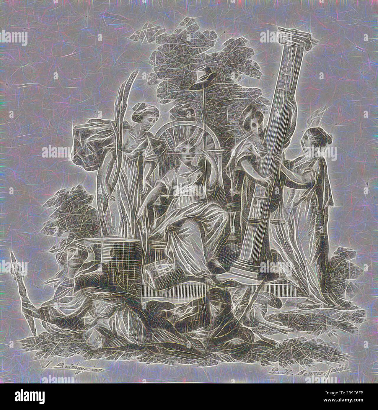 Allégorie des quatre vertus cardinales Banque de photographies et d ...