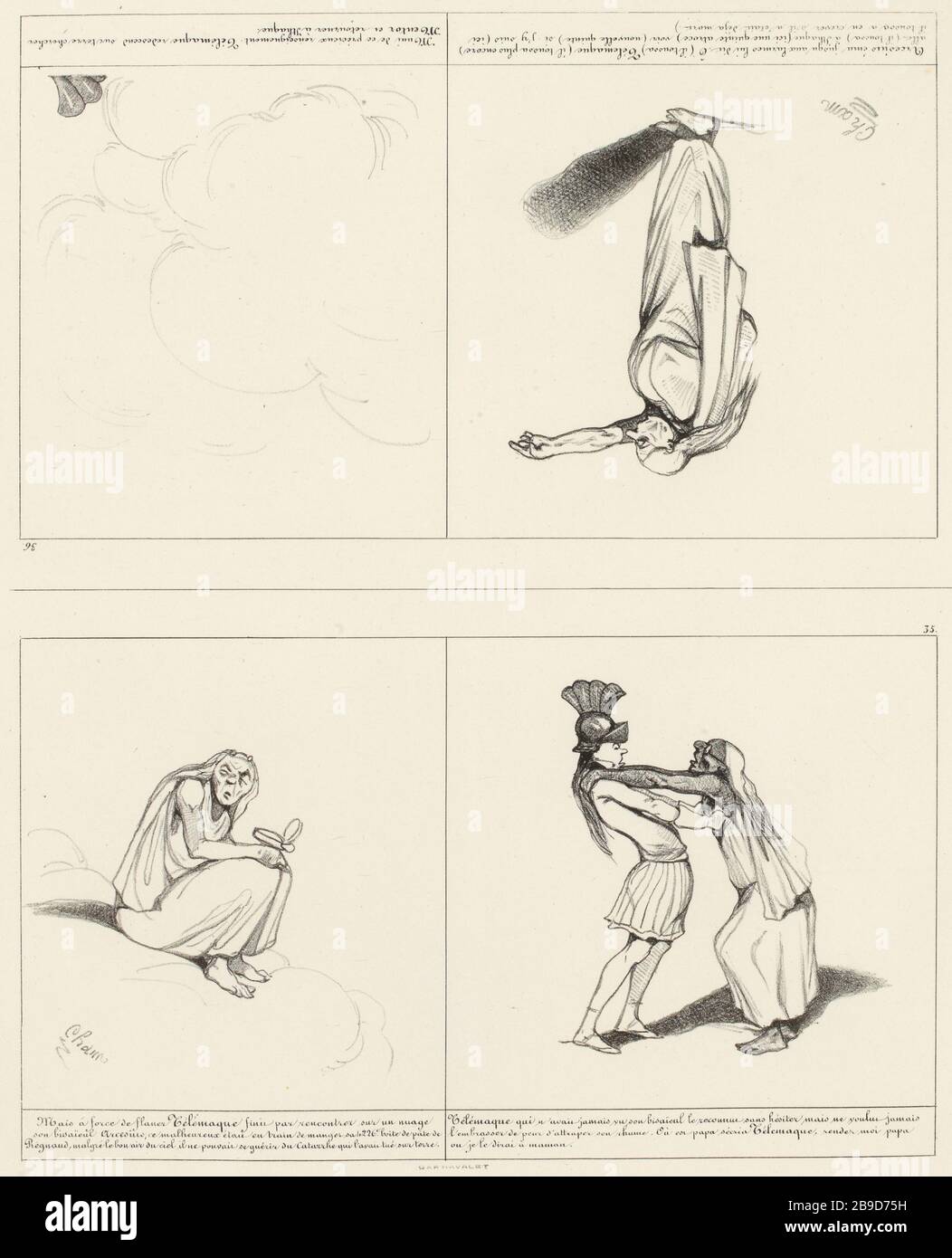 35.Mais force de se promener [...] / 36.Arcesius a déménagé aux larmes ...