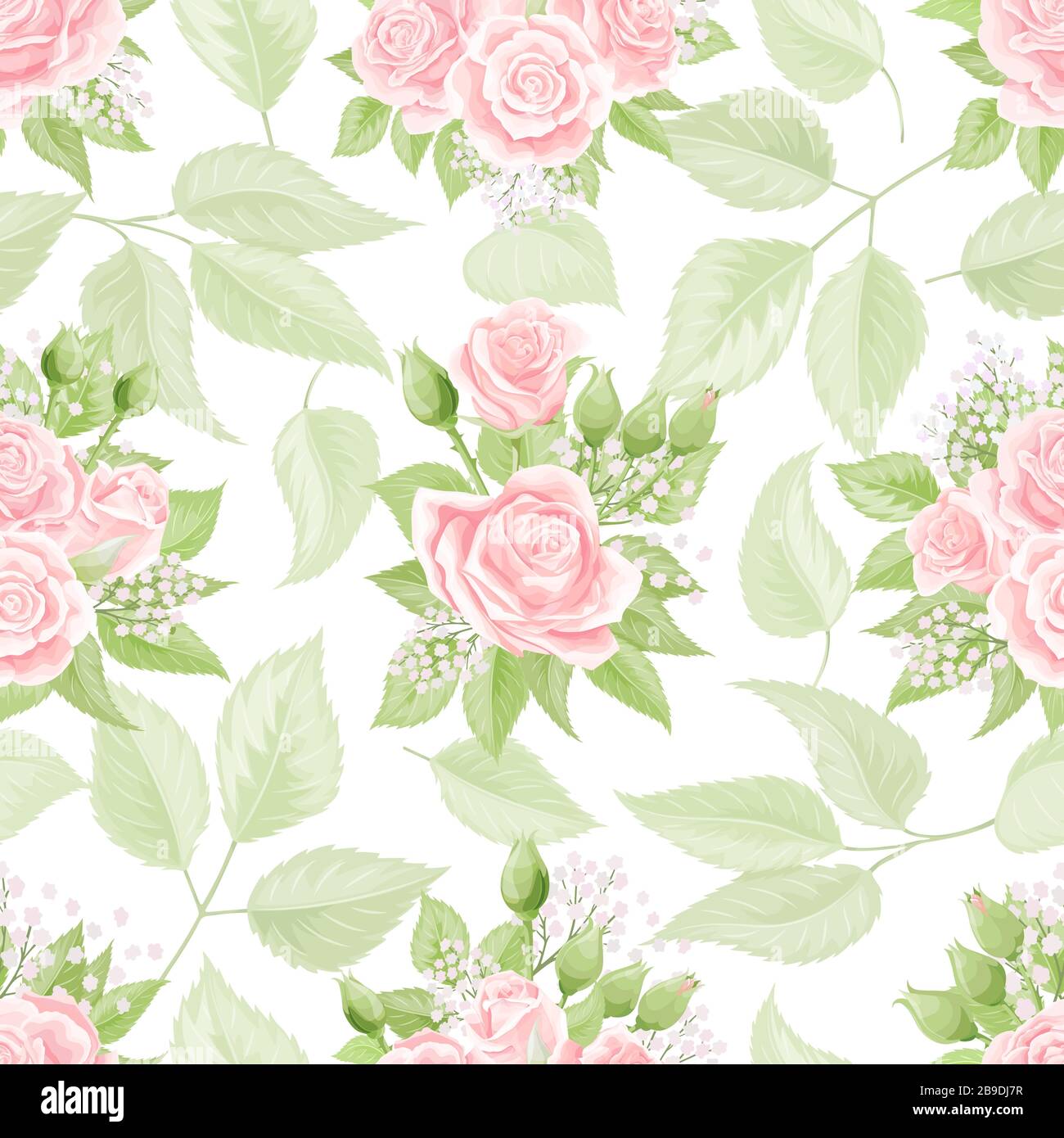 Roses de lit Banque d'images vectorielles - Alamy