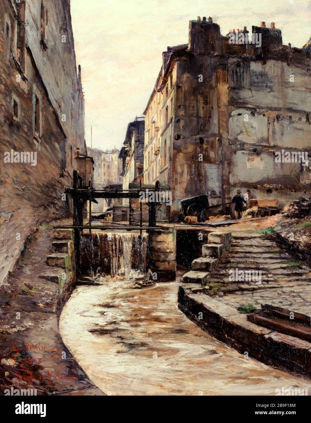 DANS LA RUE BIEVRE BIEF DE VALENCE EN 1897 PAUL SCHAAN. 'La Bièvre au ...