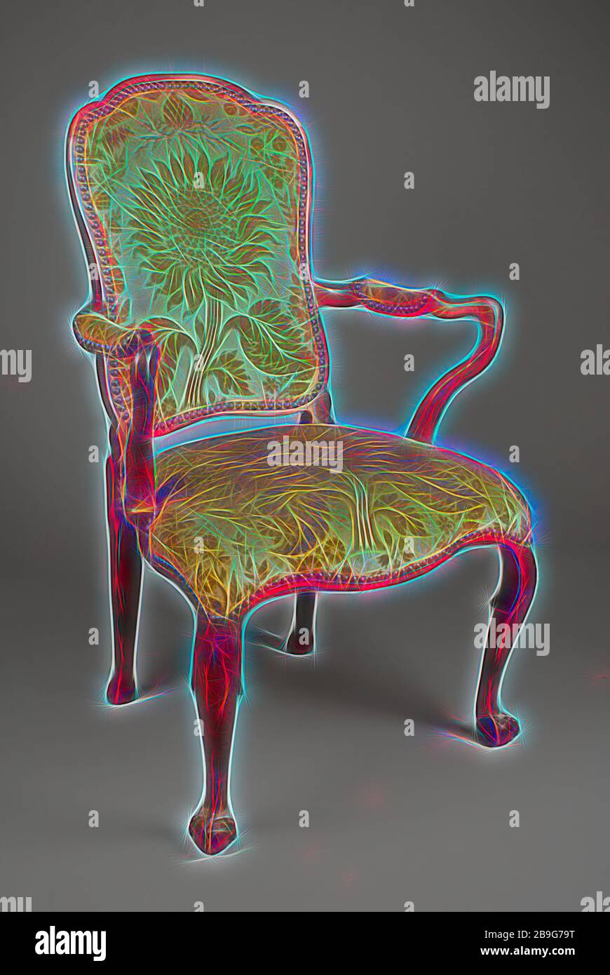 Fauteuil rococo en acajou, fauteuil Fauteuil chaise design meubles ...