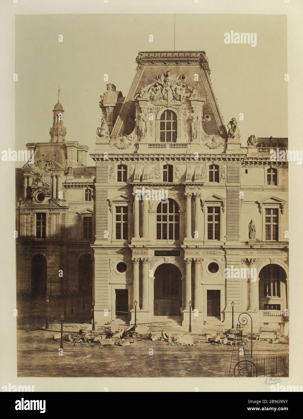 LA CONSTRUCTION DU NOUVEAU LOUVRE Edouard-Denis Baldus (1813-1889). Le chant du Nouveau Louvre ...