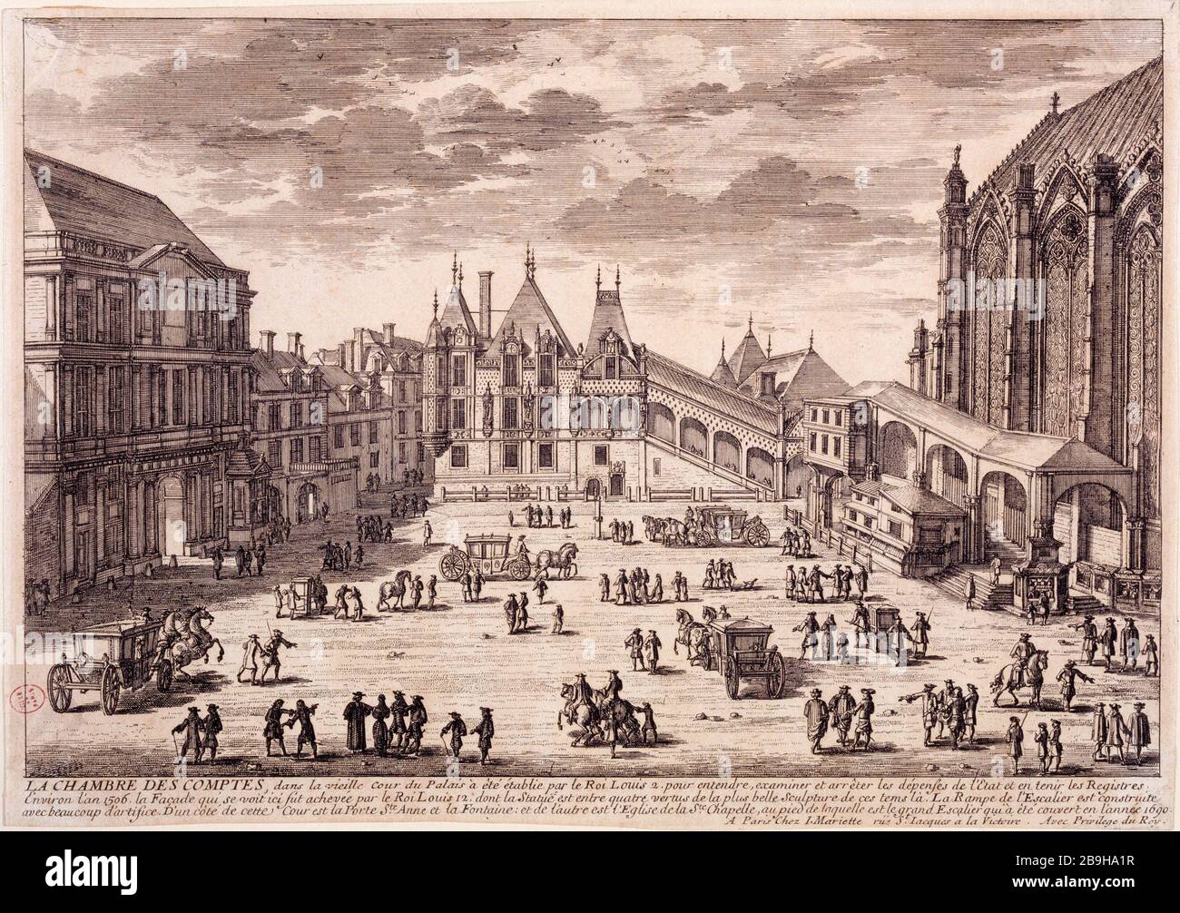 Palais de justice of paris interior art Banque de photographies et d ...