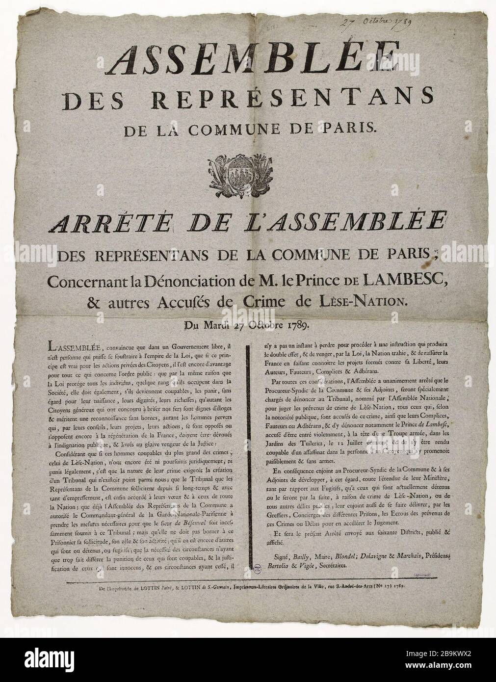 Révolution de 1789 paris Banque de photographies et d’images à haute ...
