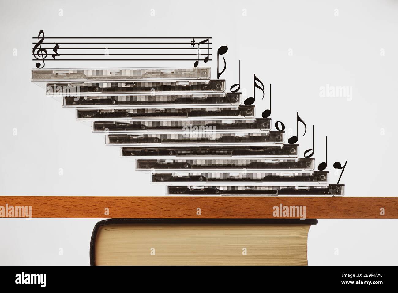 Music notes backdrop Banque de photographies et d’images à haute ...