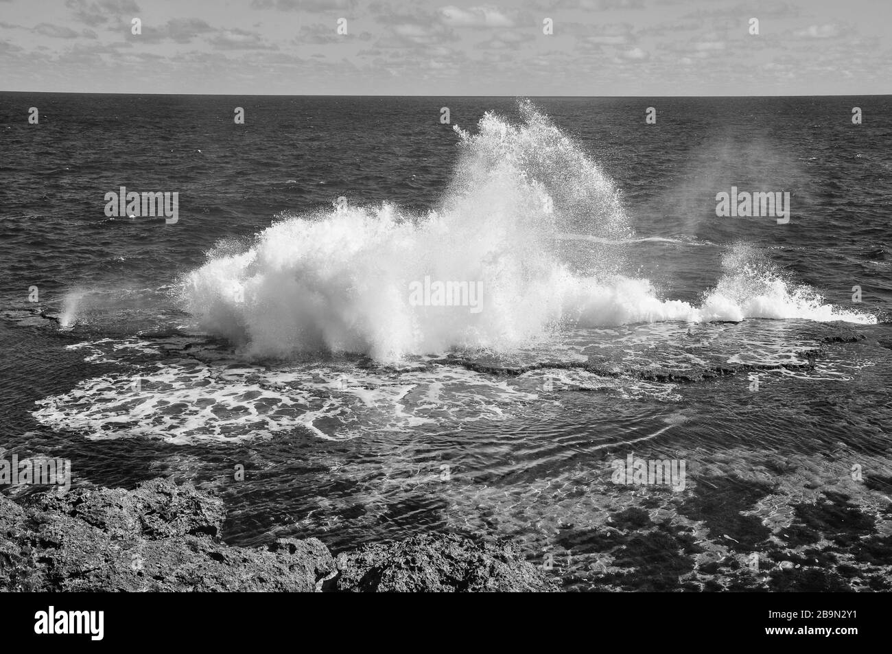 Un vaea blowholes Banque de photographies et d’images à haute ...