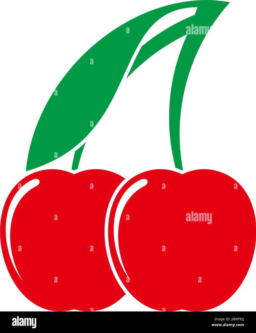 Sweet cherry vector logo design Banque de photographies et d’images à ...