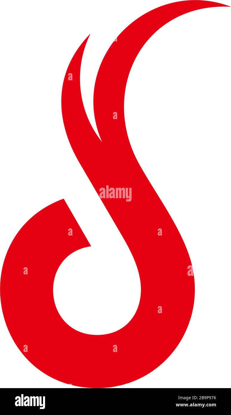 Courbes rouges jaune Banque d'images vectorielles - Alamy