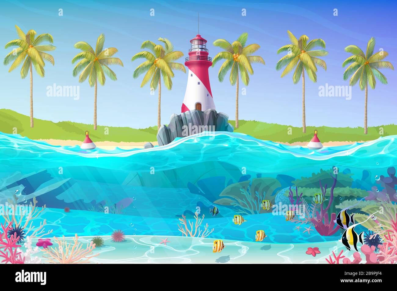 Sous marin port Banque d'images vectorielles - Alamy
