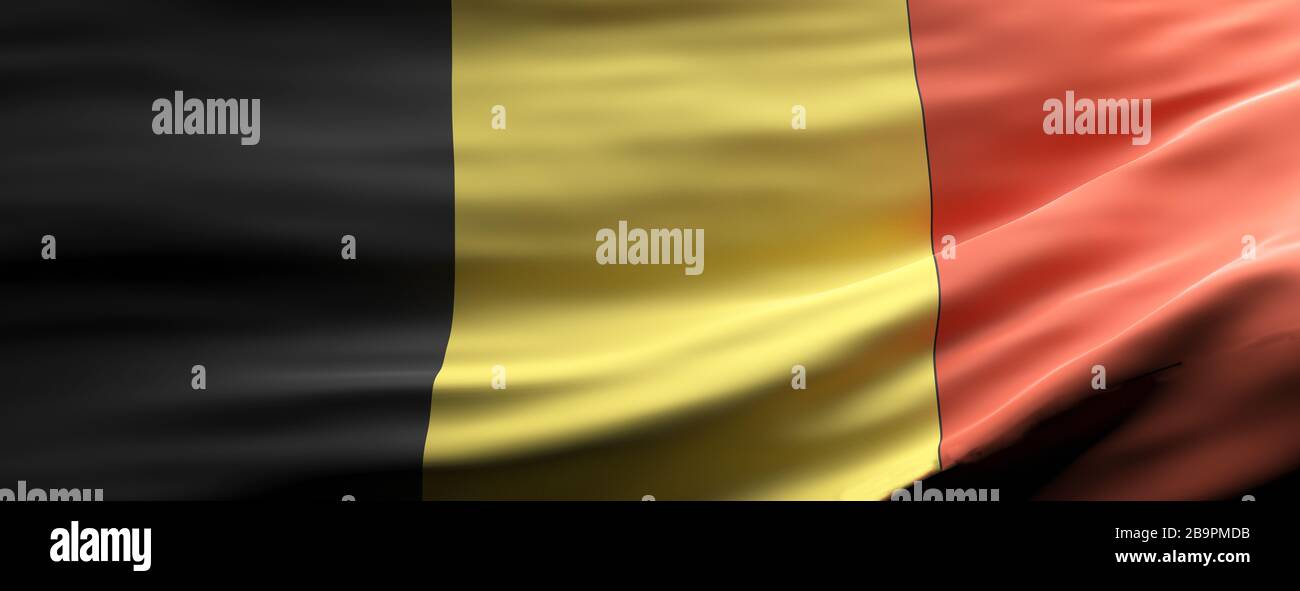 Drapeau belge flottant Banque de photographies et d’images à haute ...