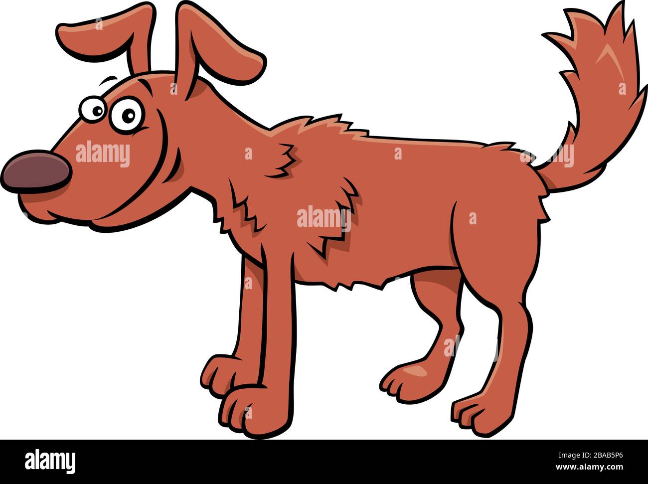 Illustration de dessin animé de personnage animal comique drôle de ...