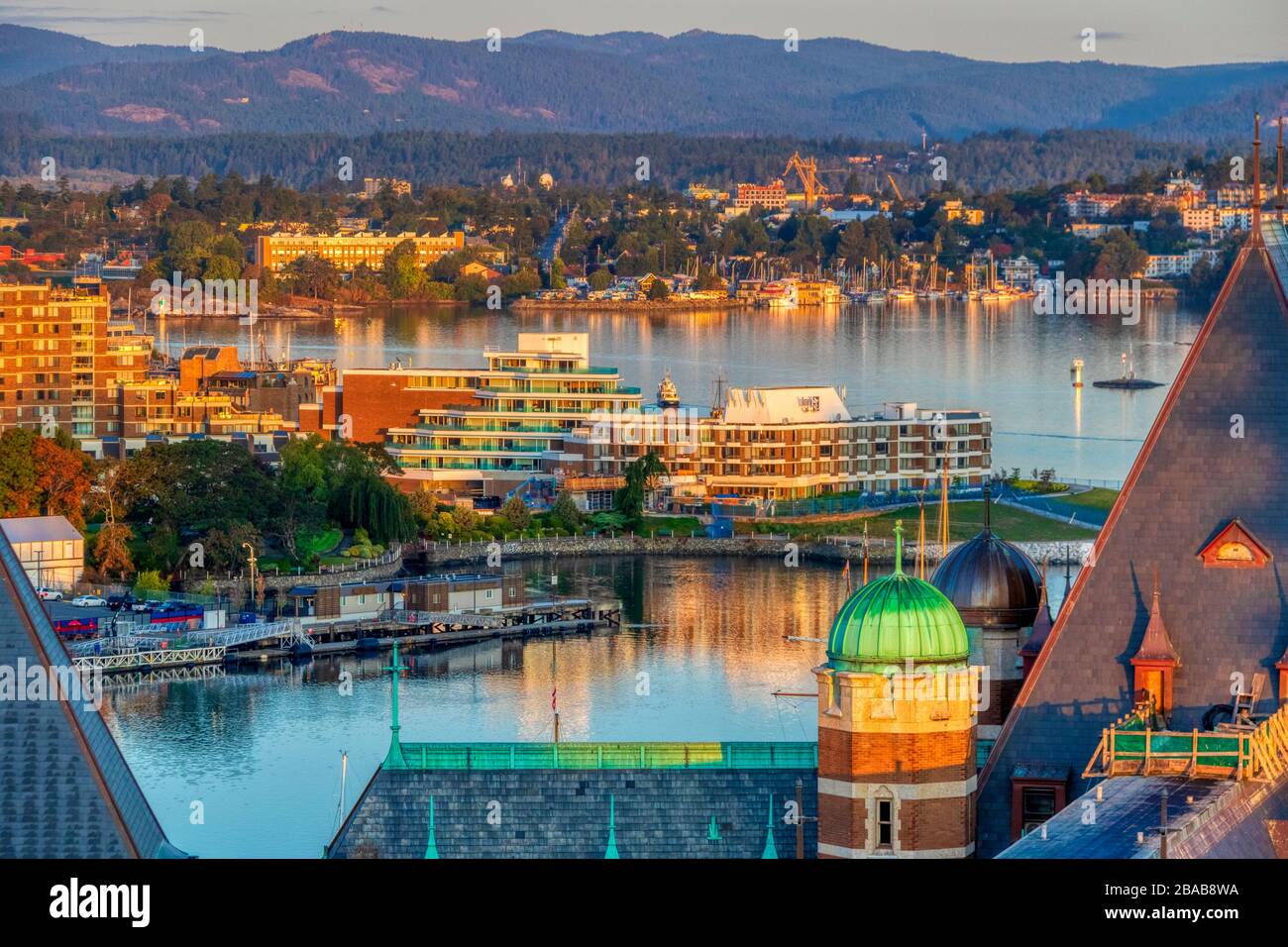Antenne du centre ville de victoria Banque de photographies et d’images ...
