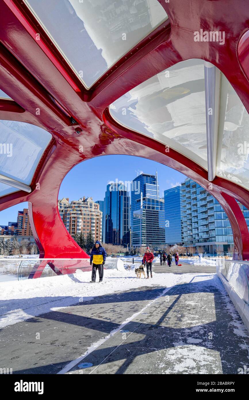 Pont de la paix calgary alberta canada Banque de photographies et d ...