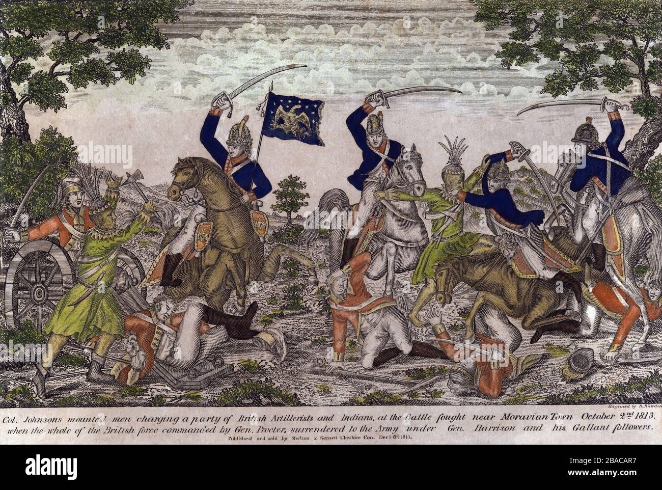 Guerre de 1812. Bataille de la Tamise, alias Bataille de Moraviantown ...