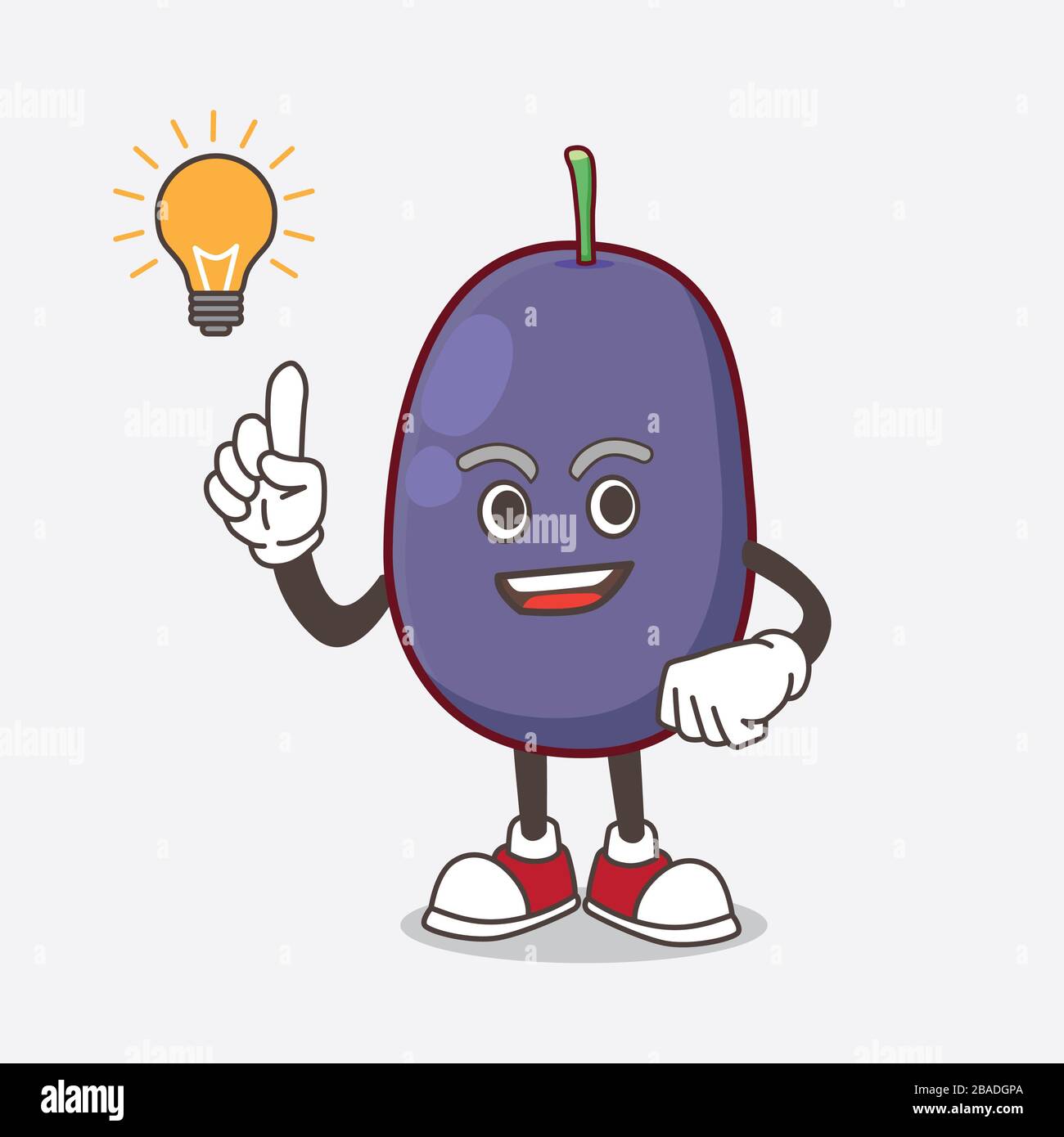 Une image de la mascotte de dessin animé de Java Plum obtenez une idée ...