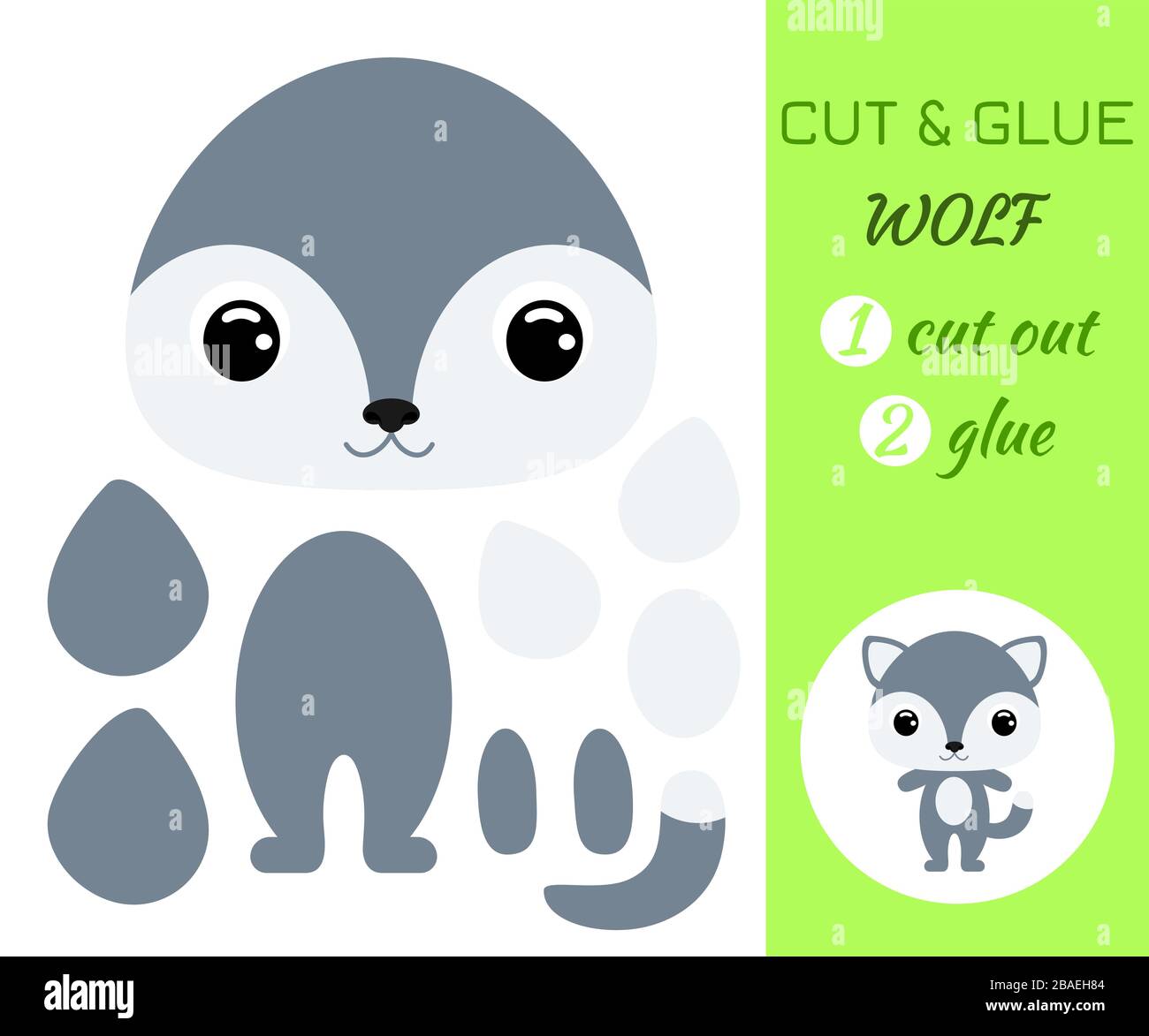 Enfants Loups Banque d'images vectorielles - Alamy