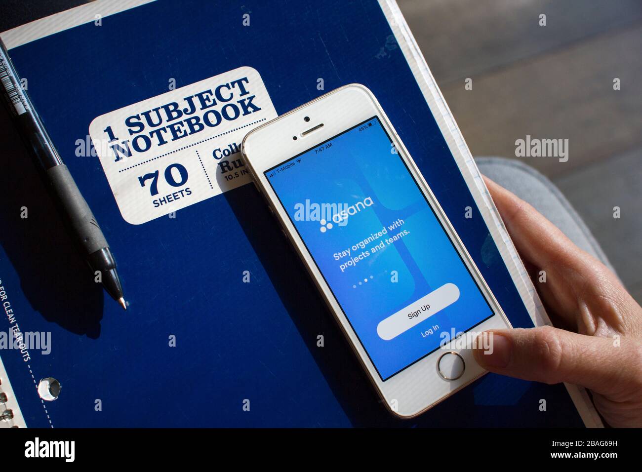 Appareil mobile asana Banque de photographies et d’images à haute ...