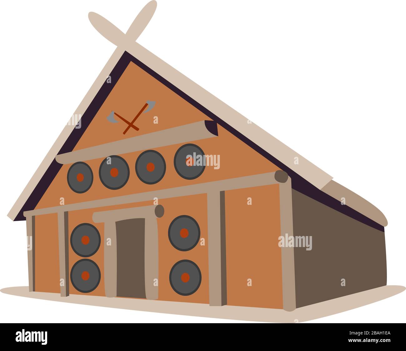 Cabane de viking Banque d'images vectorielles - Alamy