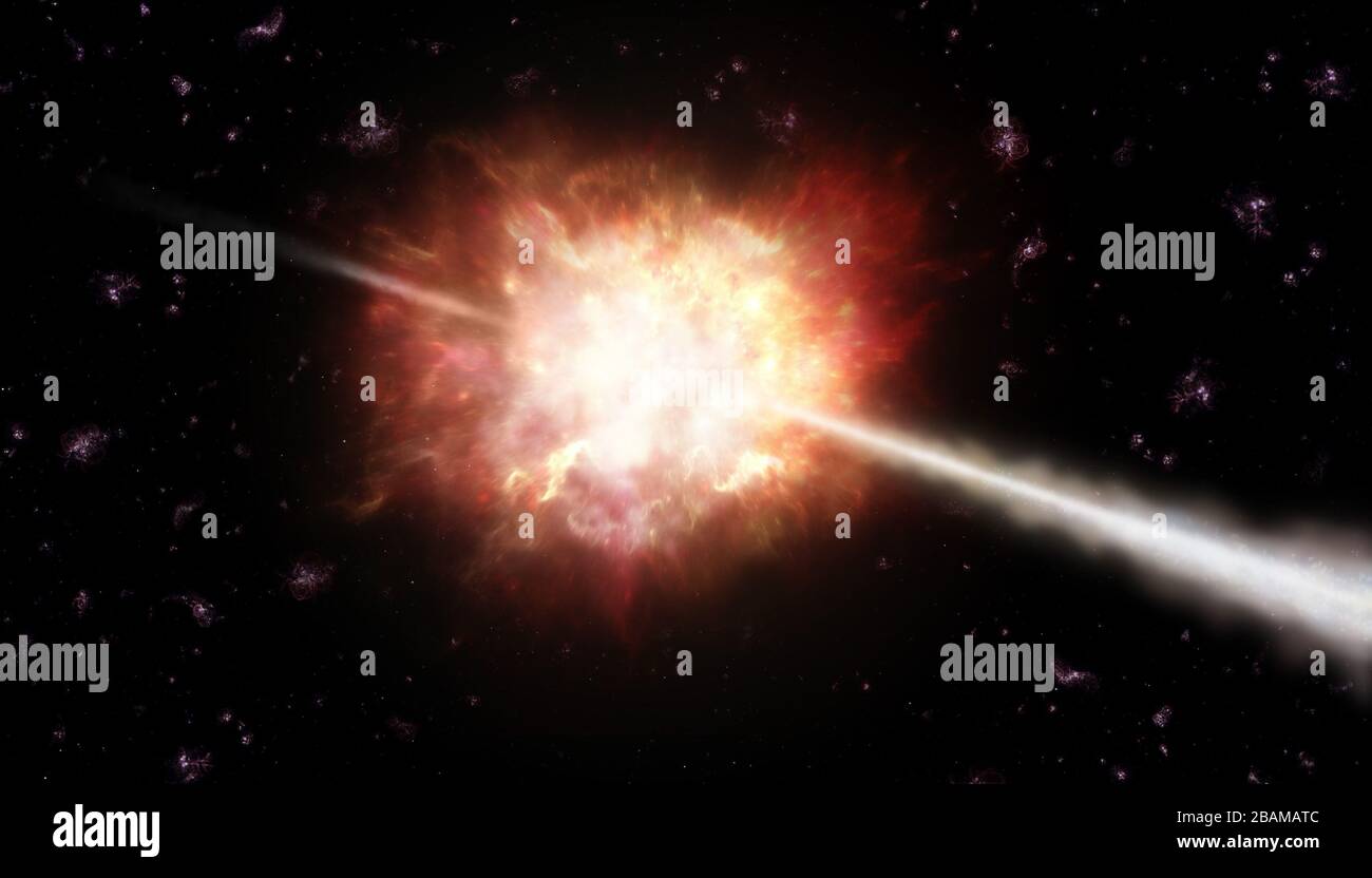 éclatement des rayons gamma Banque de photographies et d’images à haute ...