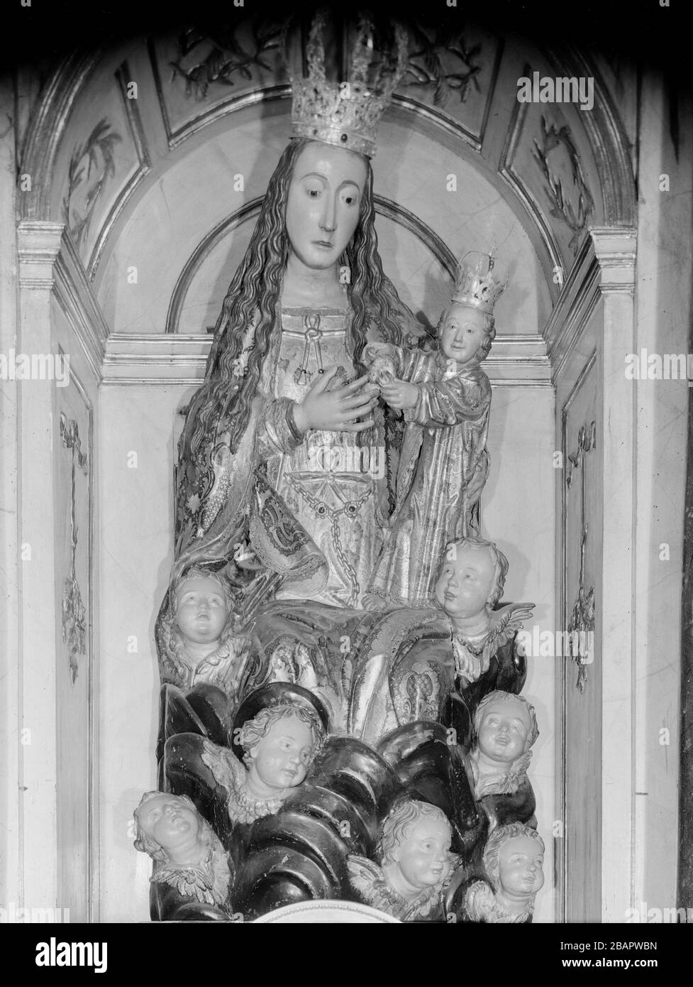 Vierge marie avec enfant Banque d'images noir et blanc - Page 2 - Alamy