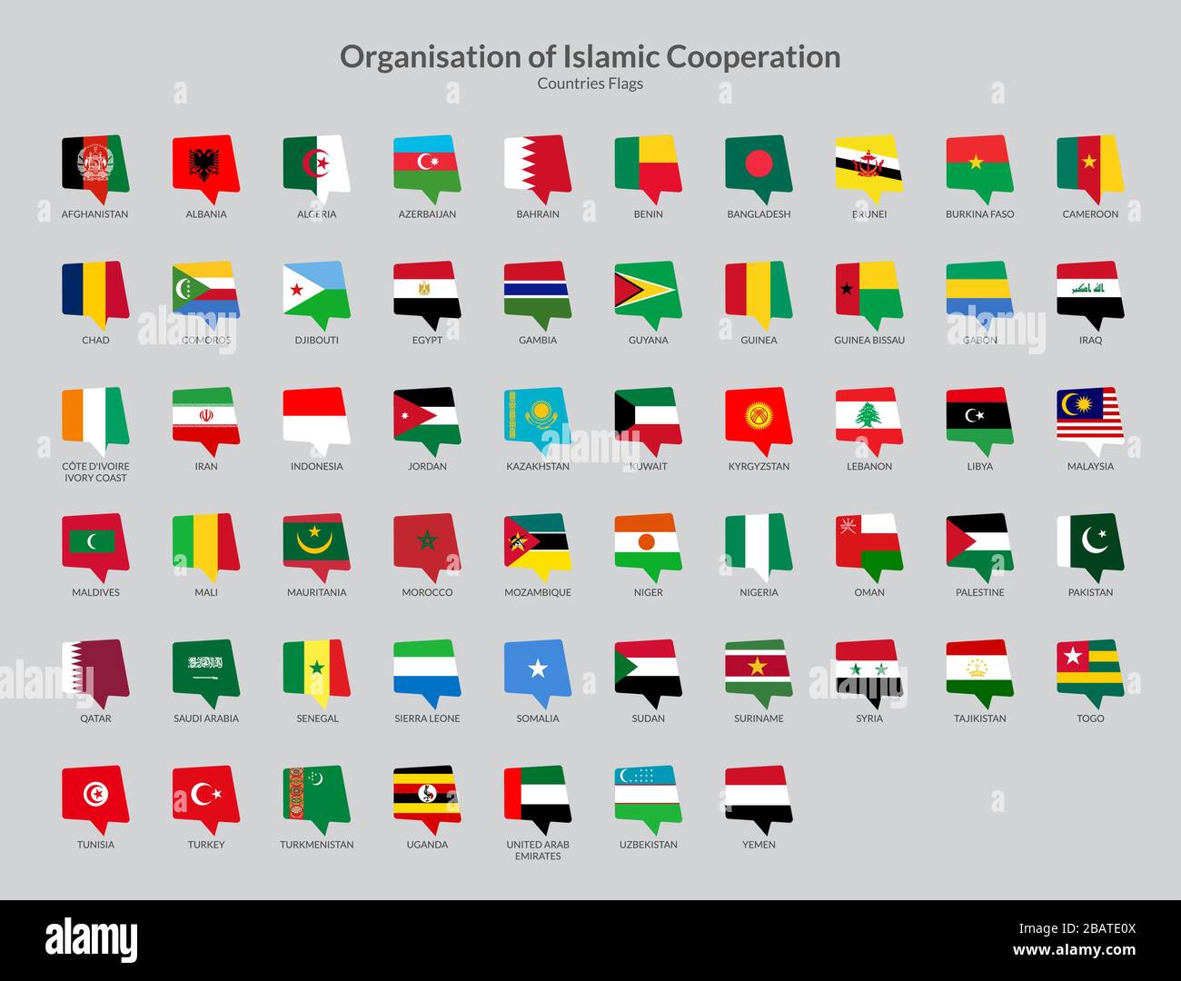 Organisation islamique Banque d'images vectorielles - Alamy