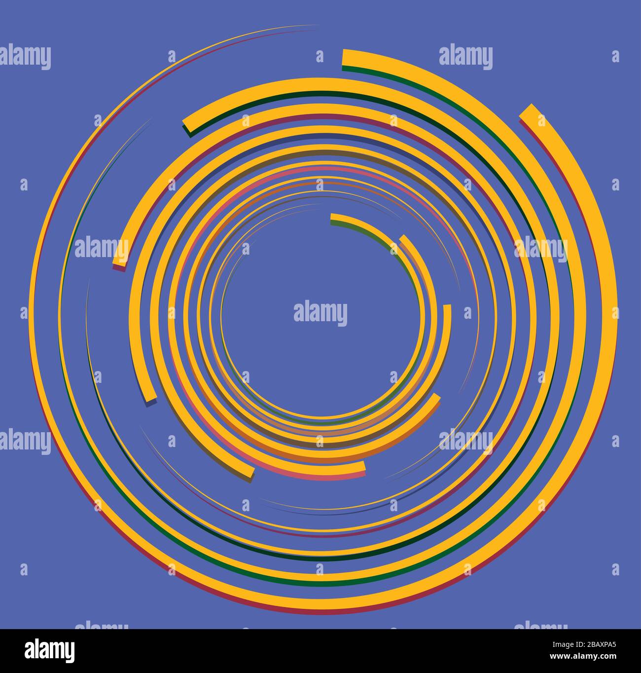 forme de volute à plusieurs couleurs, bobine, volute de gyration ...