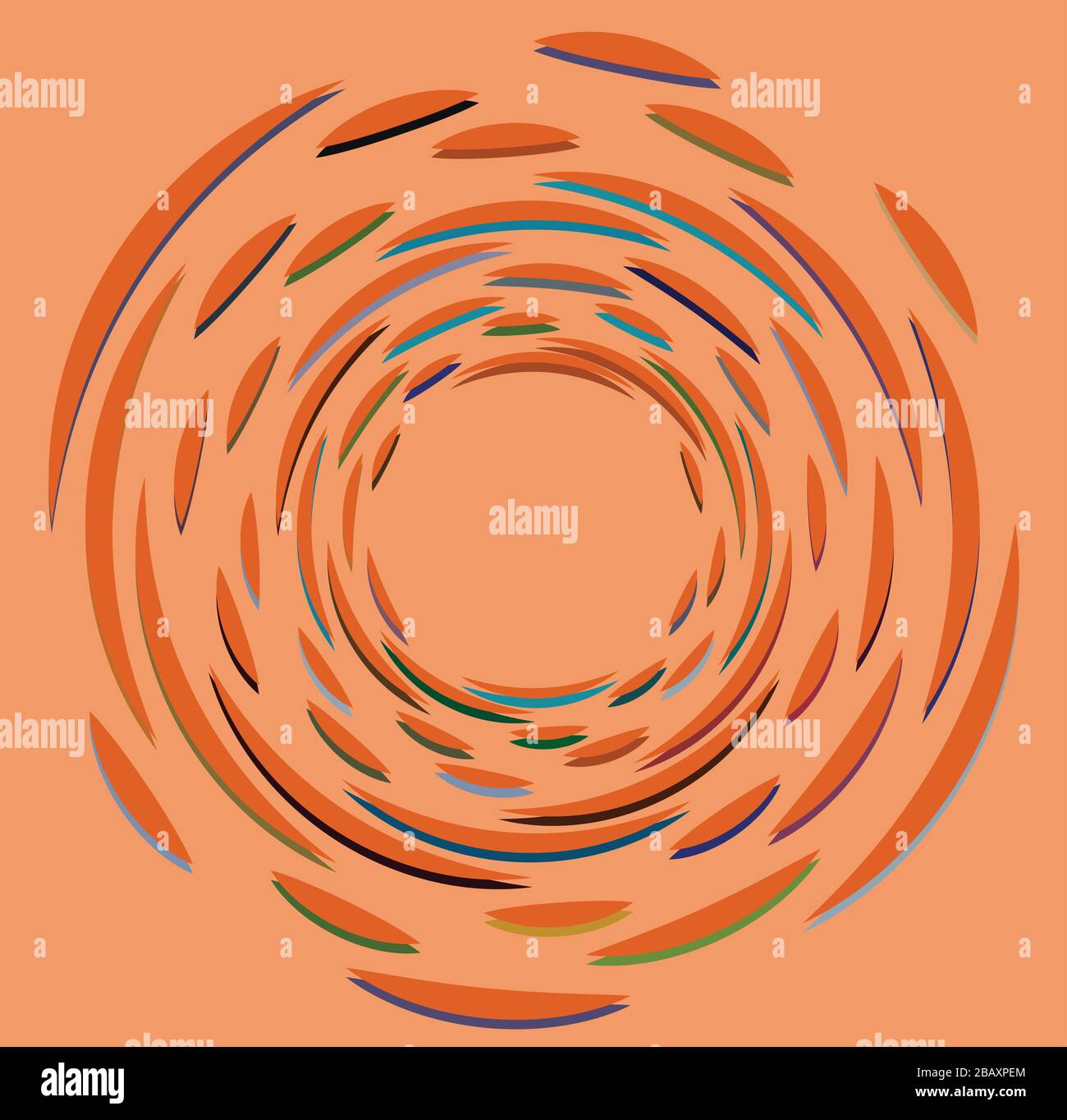 forme de volute à plusieurs couleurs, bobine, volute de gyration ...