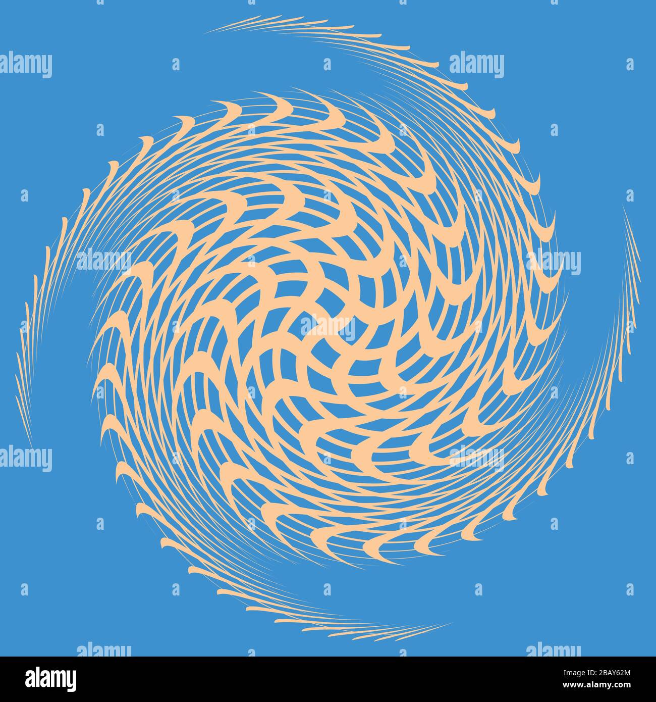 duotone curly, bobine, forme de volute de gyration. vortex de ficelle ...