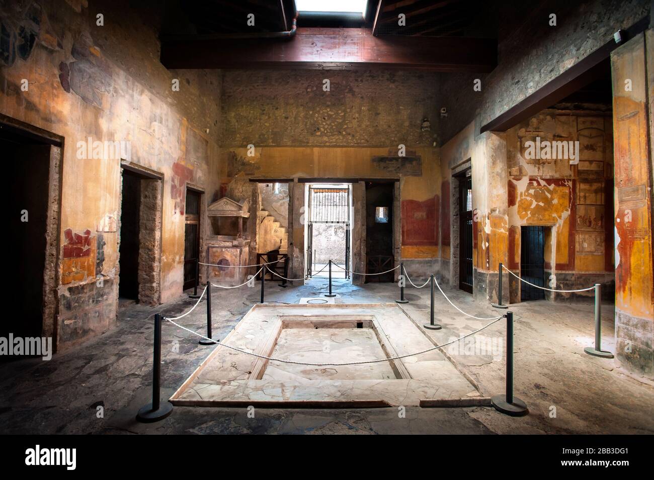 Wall painting pompeii ménandre Banque de photographies et d’images à ...