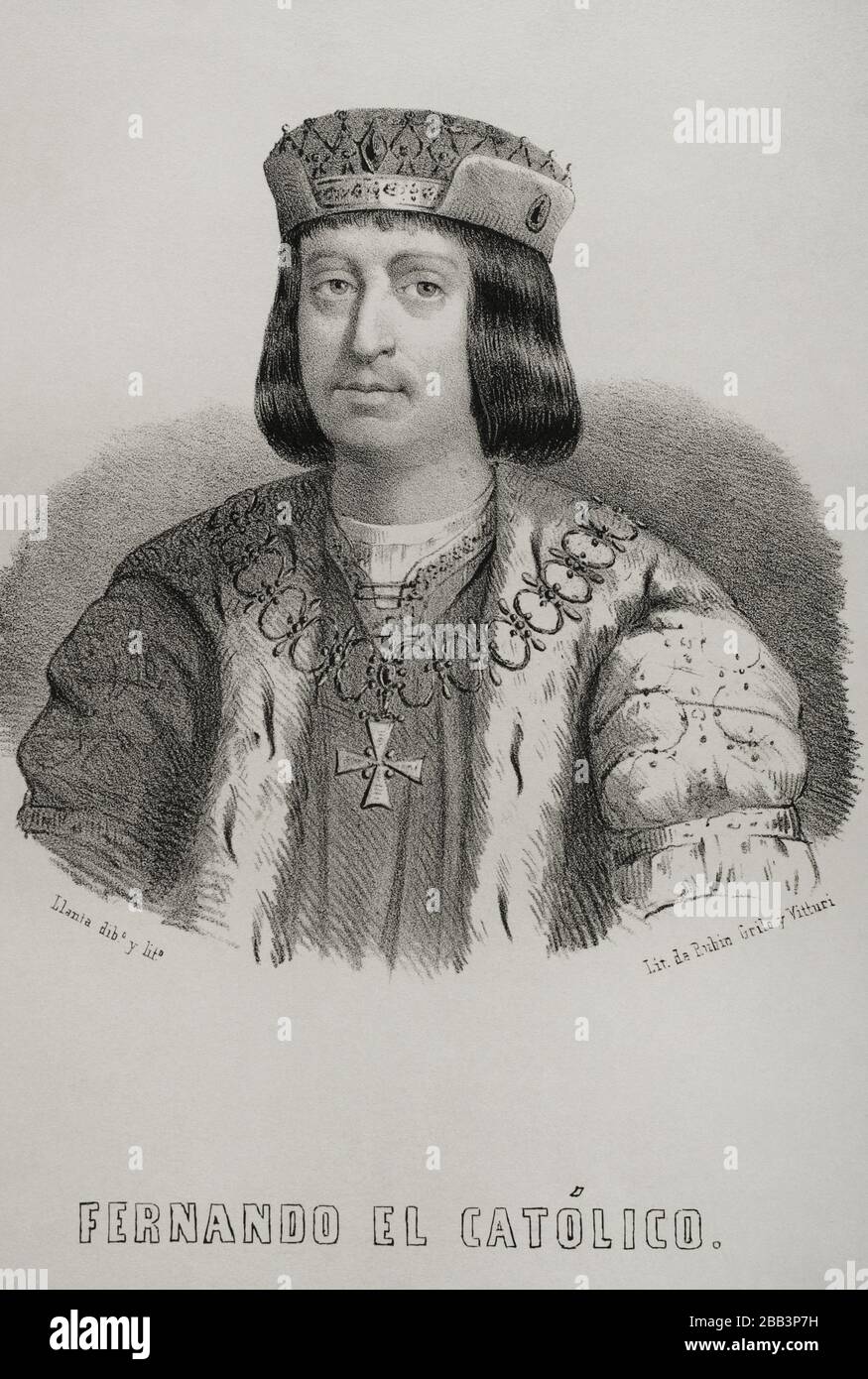 Ferdinand II a appelé le catholique (1452-1516). Roi d'Aragon et de ...