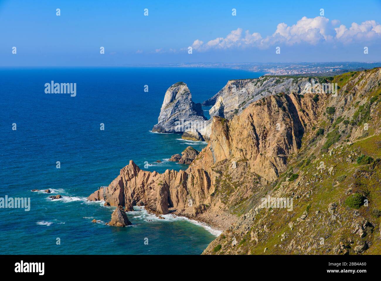 Cap Roca (Cabo da Roca), le point le plus à l'ouest de l'Europe à ...