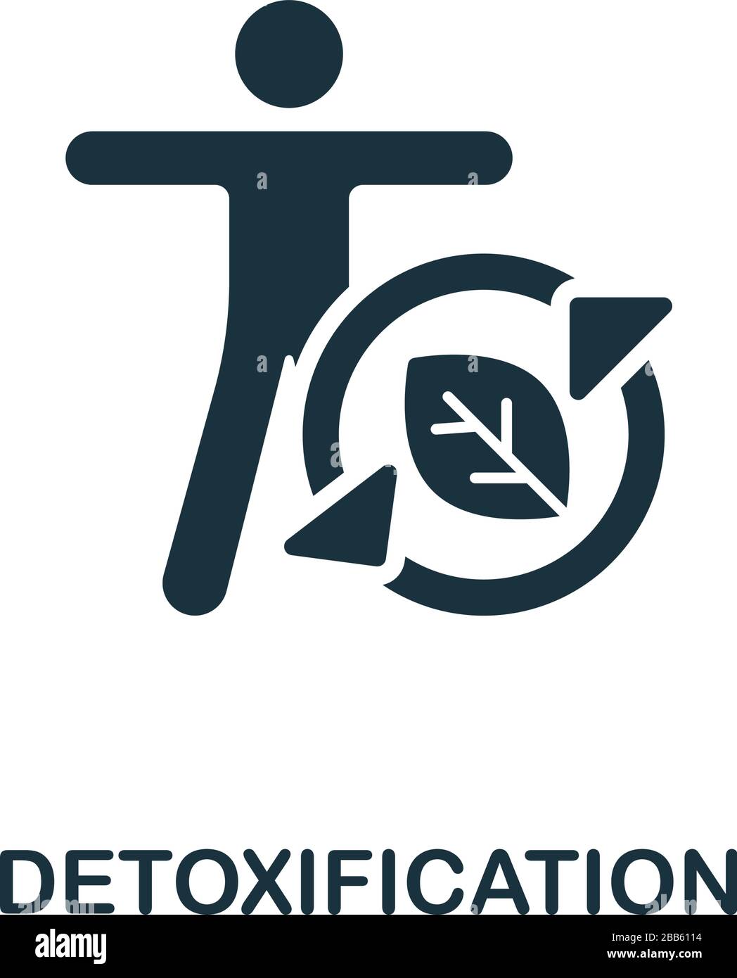 Icône de détoxification. Illustration simple d'une collection de styles ...